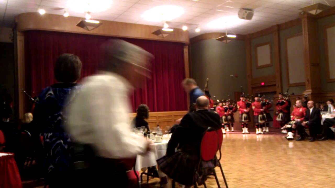 RCMP K Division Regimental Pipes & Drums 2011 Burns Dinner 1 - YouTube