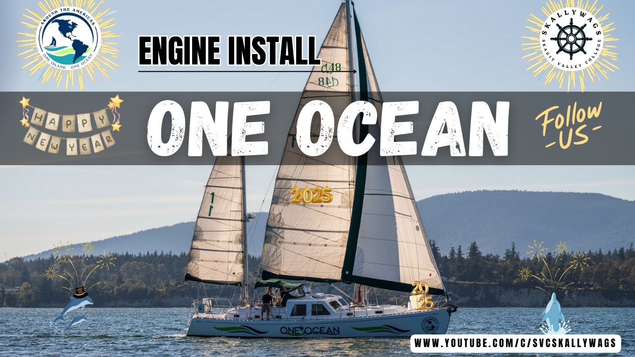 One Ocean: Engine Installation, BIG progress on the re-fit - YouTube