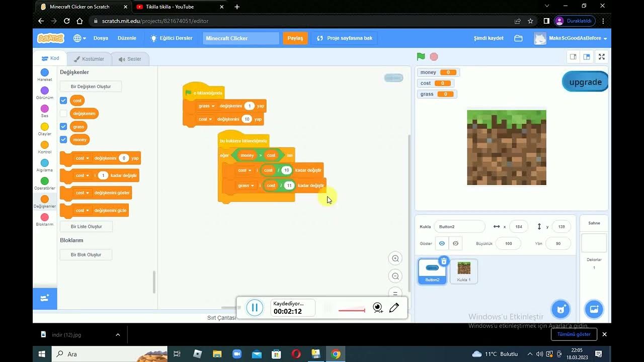 Making Scratch Minecraft Clicker - YouTube