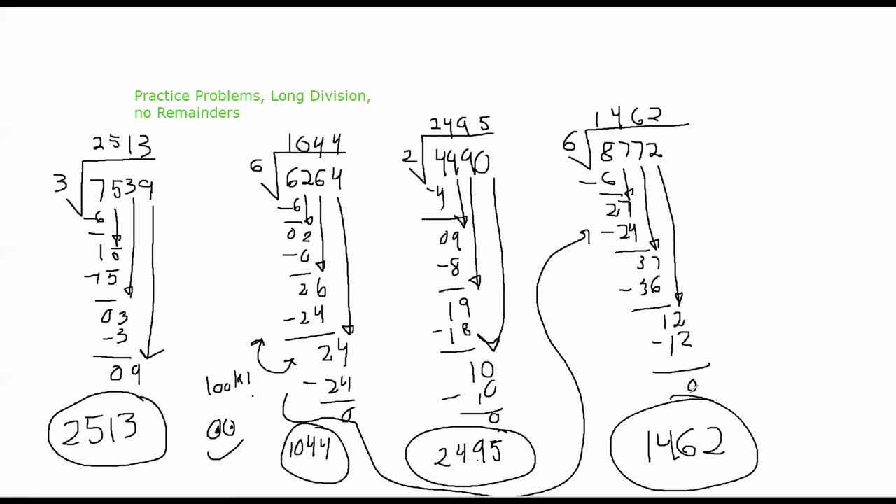 Long Division Practice Problems No Remainders YouTube long-division-practice-problems-no-remainders-youtube