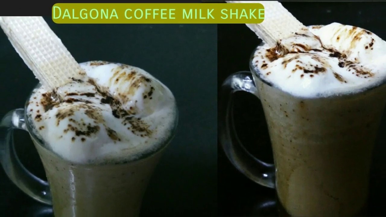 Dalgona coffee milk shake // Dalgona coffee shake/easy homemade Dalgona ...