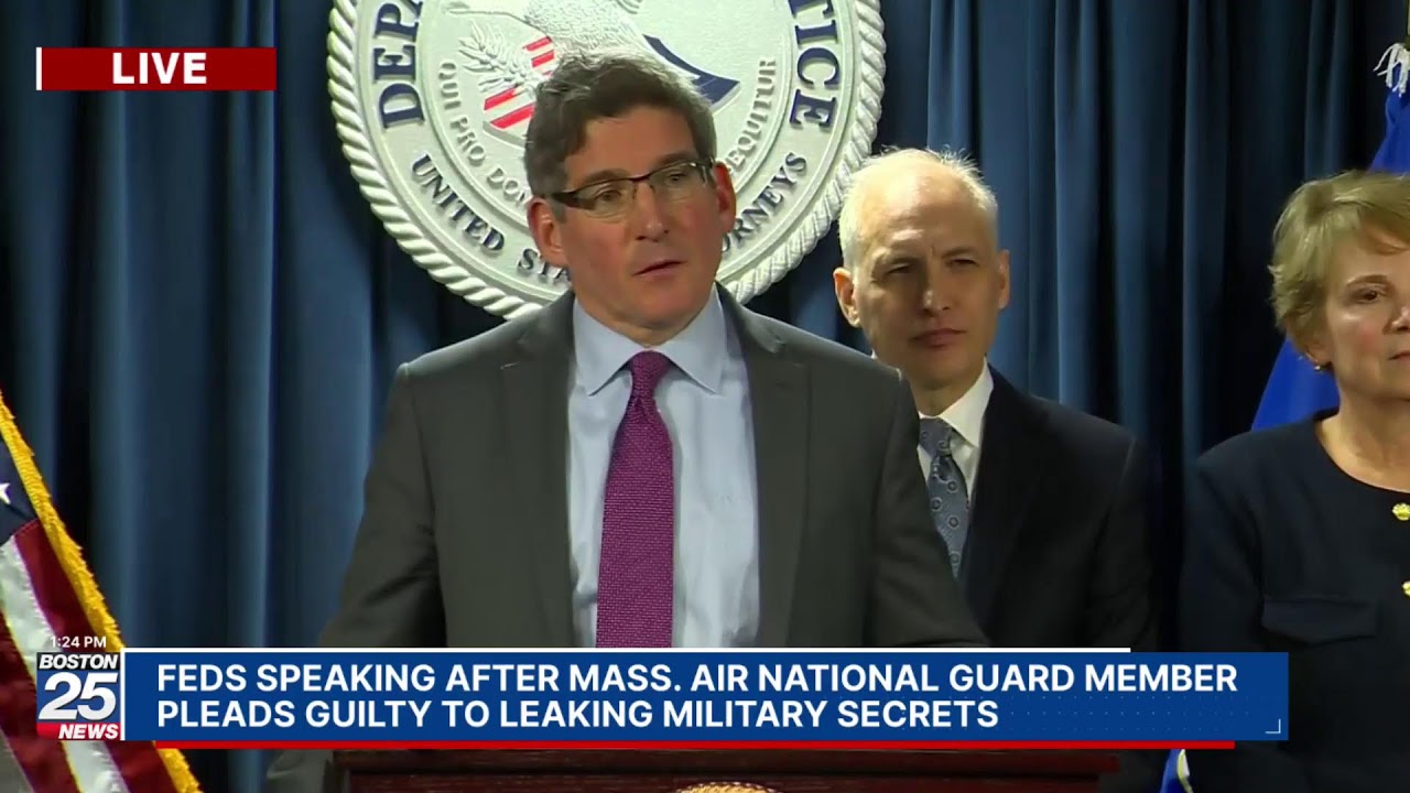 Watch Live Mass Air National Guard Member Jack Teixeira Pleads Guilty