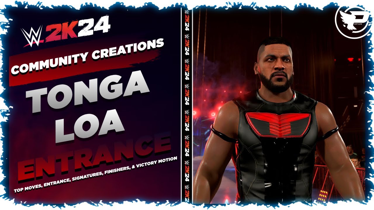 Tonga Loa WWE 2K24 Entrance, Top Moves, Signatures, Finishers ...