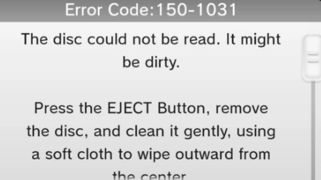 How To Wii U Error Code 150-1031? - YouTube