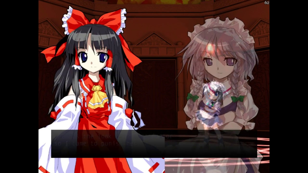 Touhou Windows Run - Immaterial and Missing Power - Reimu Story - YouTube