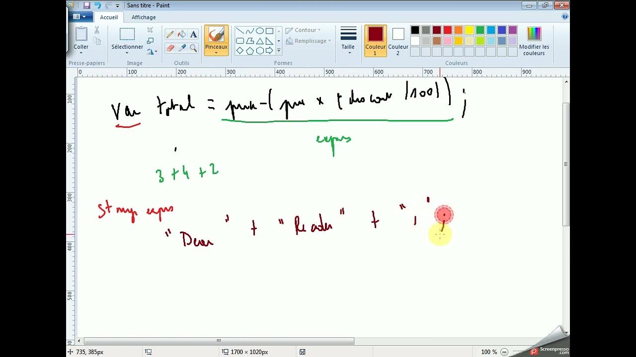 javascript 04 : var nom_variable=expression ; - YouTube