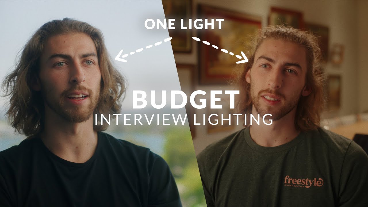 ONE LIGHT Interview Setups | Budget Lighting - YouTube