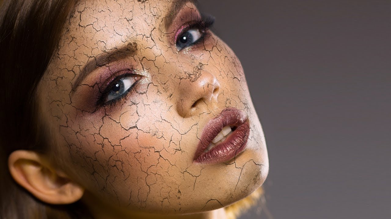How to Use photoshop Cracked Skin Effect | Photoshop Tutorial - YouTube