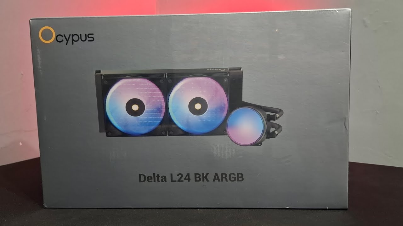 Ocypus Delta L24 BK ARGB - Unboxing - YouTube