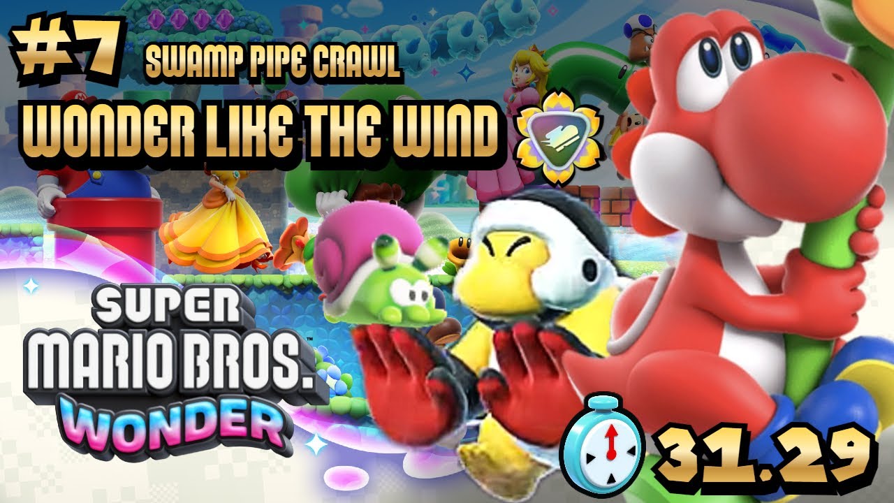 Wonder like the Wind! #7 - "Swamp Pipe Crawl" | SUPER MARIO BROS ...