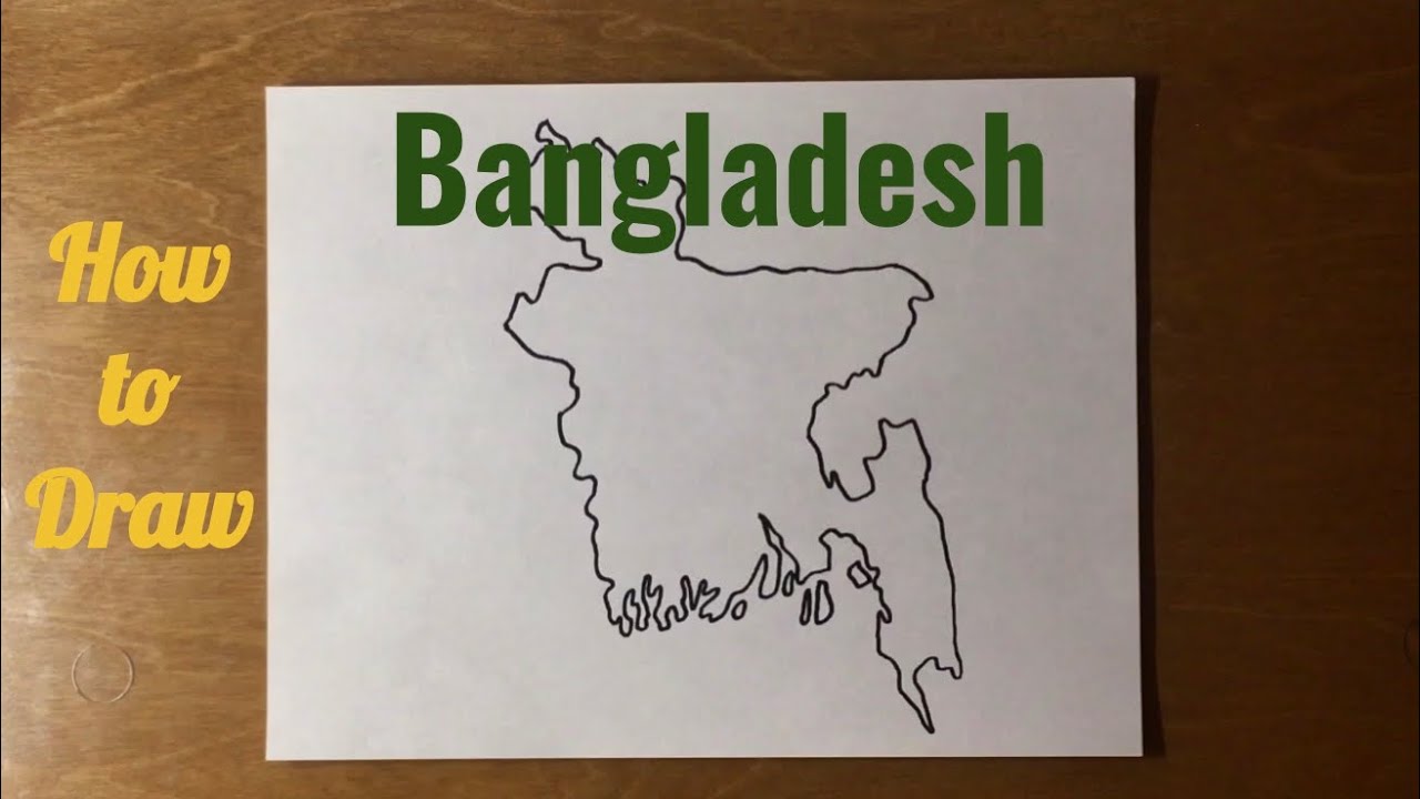 How to Draw Bangladesh - YouTube