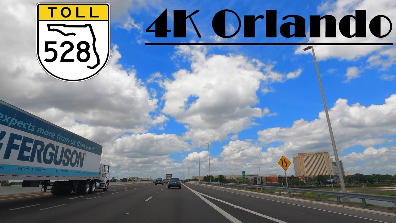 4K Beachline Expressway. S.R 528 West: Orlando. - YouTube