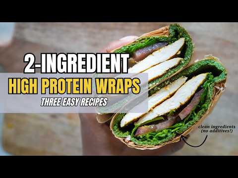 3 proteinreiche Wraps zum Selbermachen (ohne Mehl, ballaststoffreich, natürliche Zutaten)