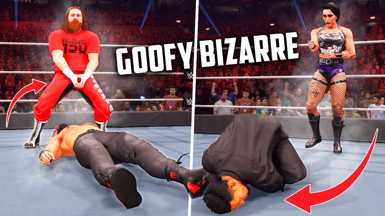 30 Most Goofy & Bizarre Moves in WWE 2K22 - YouTube