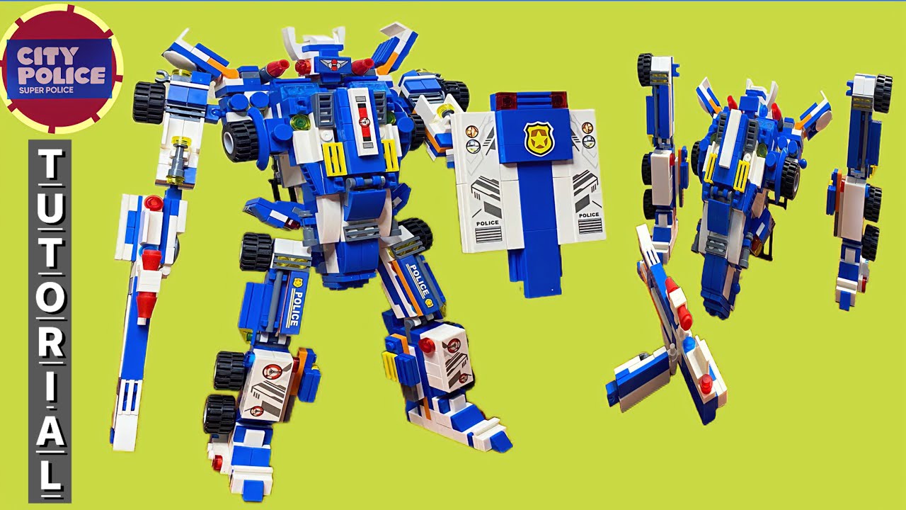 How To Make A Lego Robot Tutorial | City Police | Speed Build - YouTube