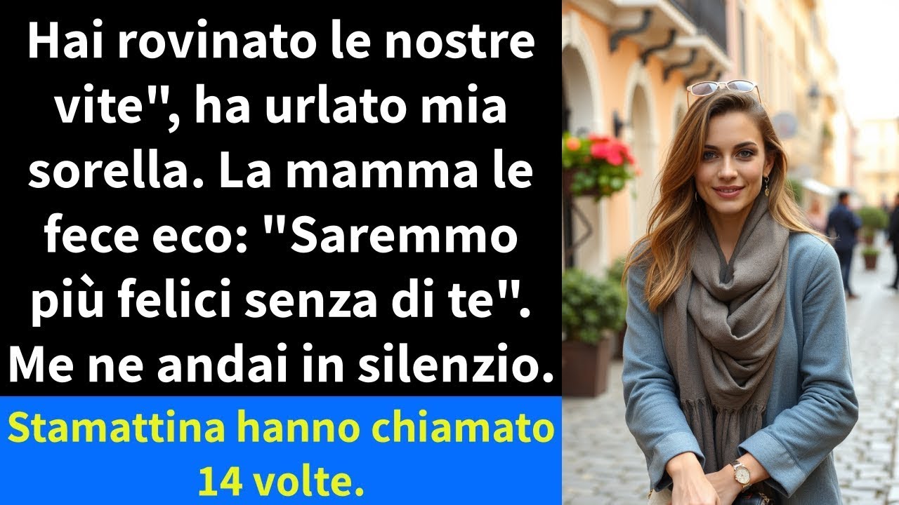 Hai rovinato le nostre vite , ha urlato mia sorella La mamma le fece ...