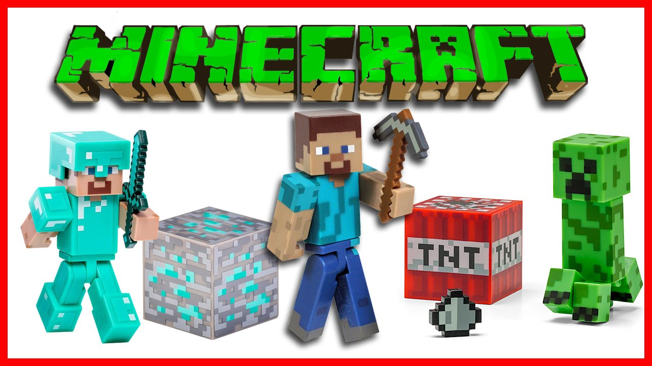 MINECRAFT: 3 figūrėlių išpakavimas | Vaiku Kanalas - YouTube