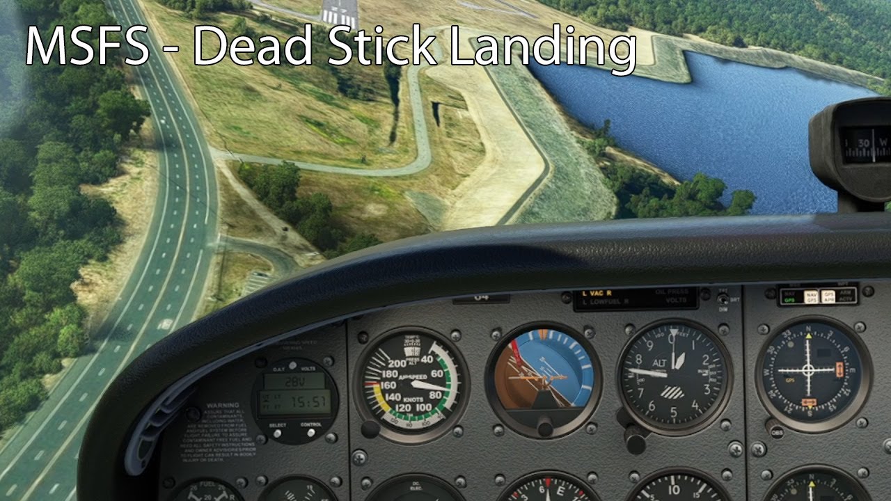 MSFS - Dead Stick Landing - YouTube