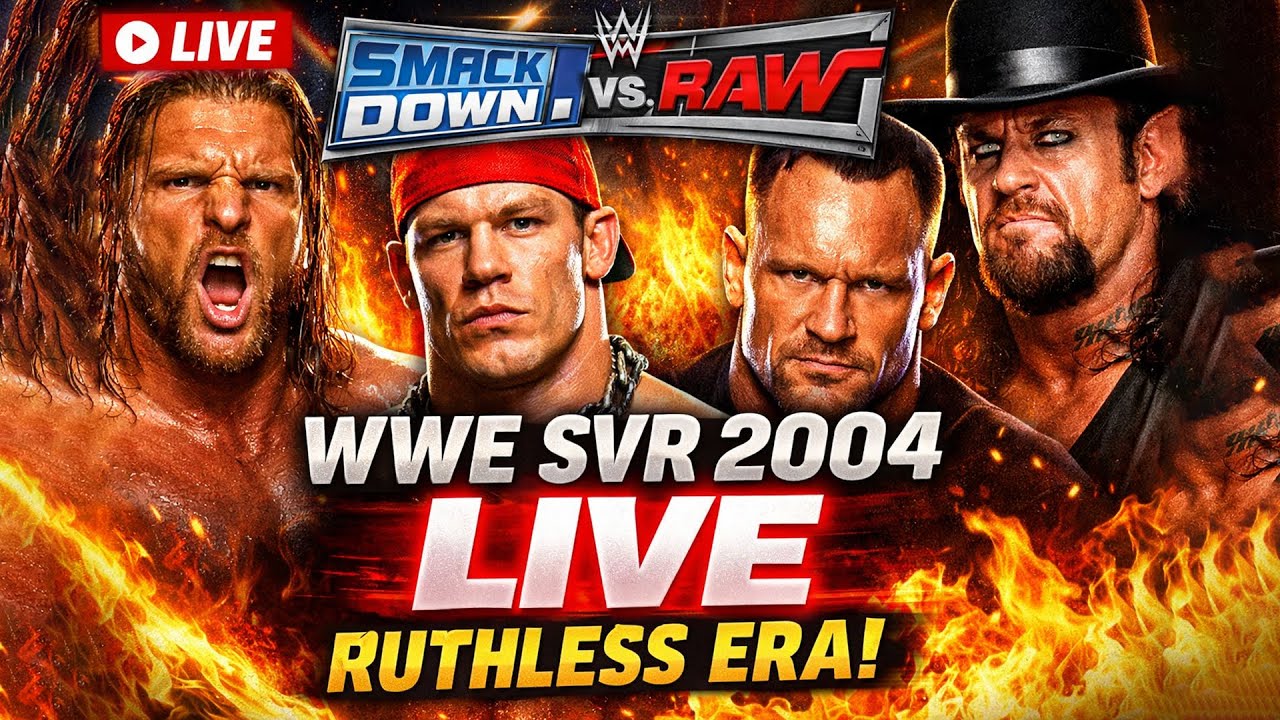 🔴 LIVE WWE SmackDown vs Raw 2004 | Dream Matches | Attitude Meets ...