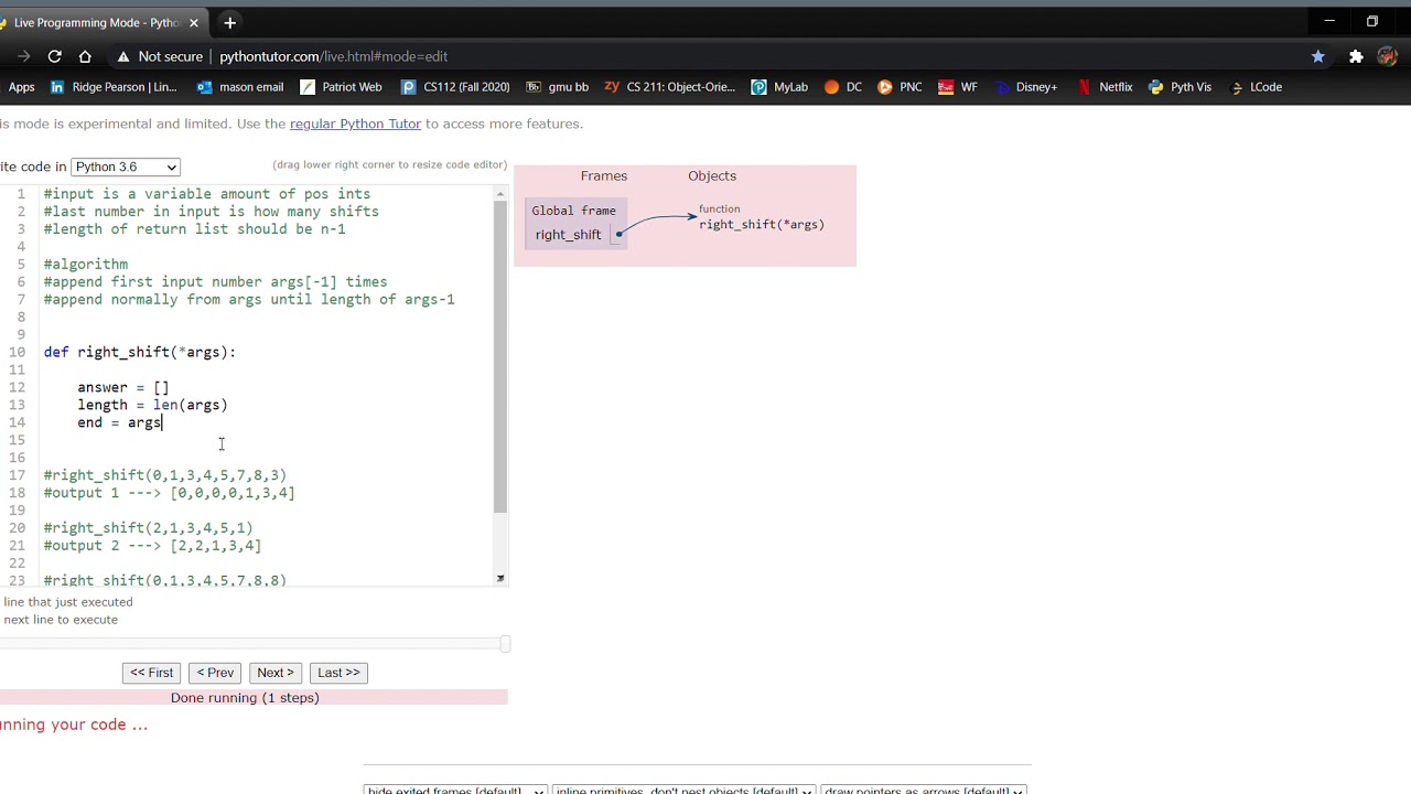 CS112 Lab 9 (Right Shift) - YouTube