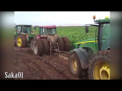 Big John Deere Tractors Fail & Stuck In Mud Compilation 2017 #HDV720p - YouTube