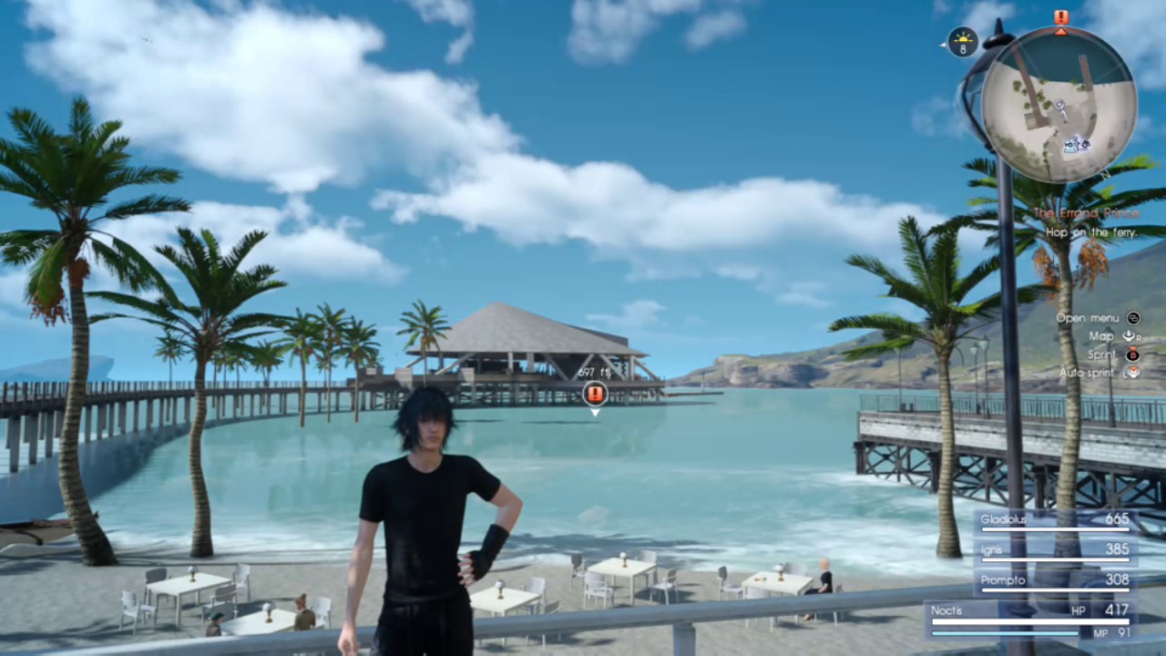 FINAL FANTASY XV Beach Side Parking - YouTube