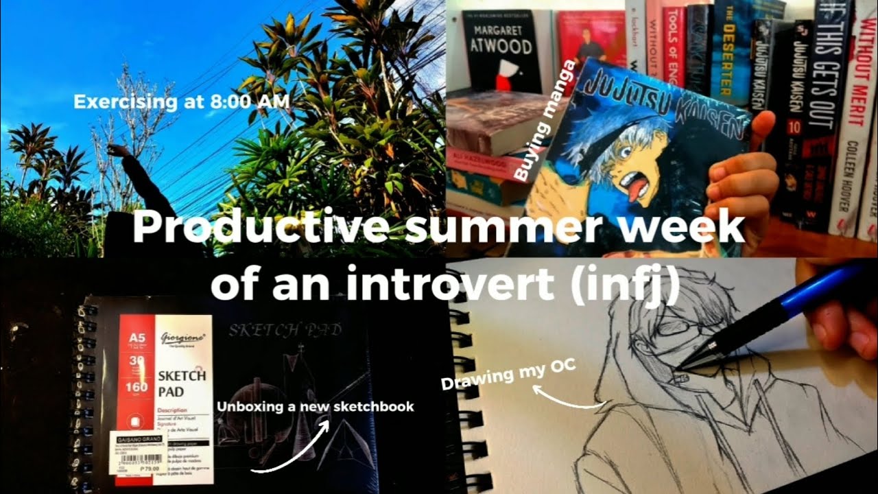 A Calm Productive summer week of an introvert artist (infj)🌱 - YouTube