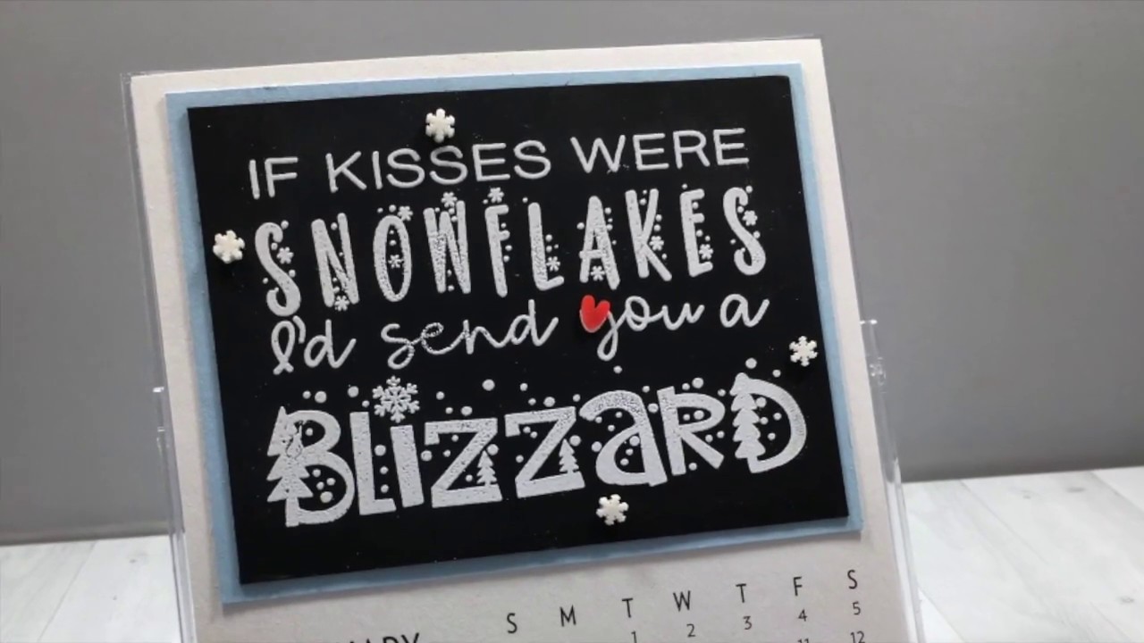 DIY Desk Calendar-January - YouTube