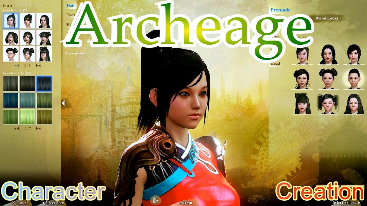ArcheAge - Character Creation - All Races 1080p HD - YouTube