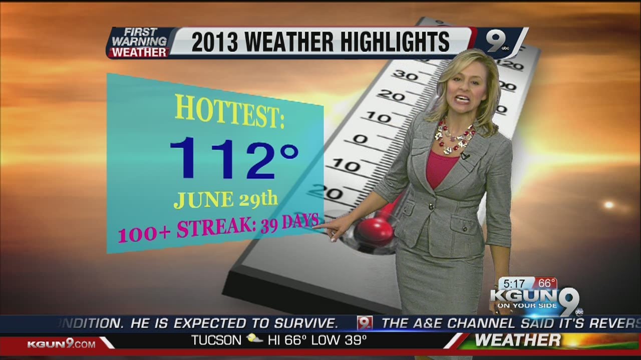 Chief Meteorologist Erin Christiansen's KGUN 9 Forecast at 5:00PM ...
