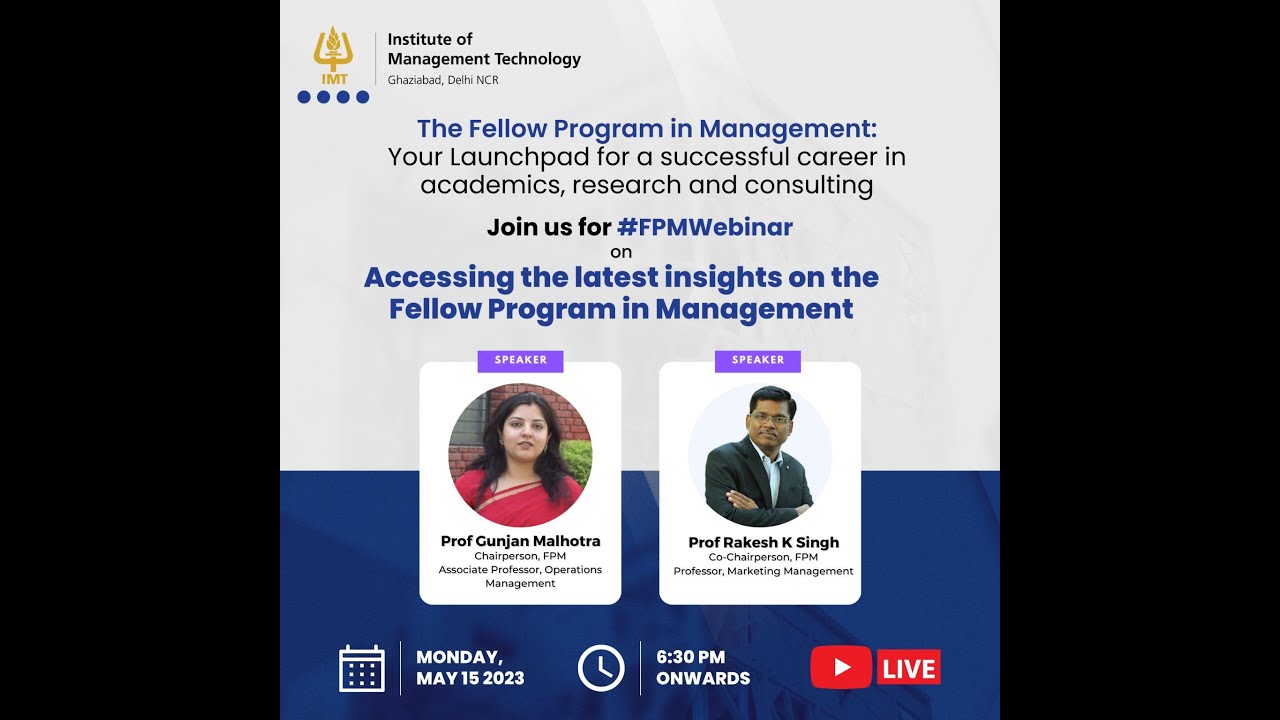 Fellow Program in Management - YouTube