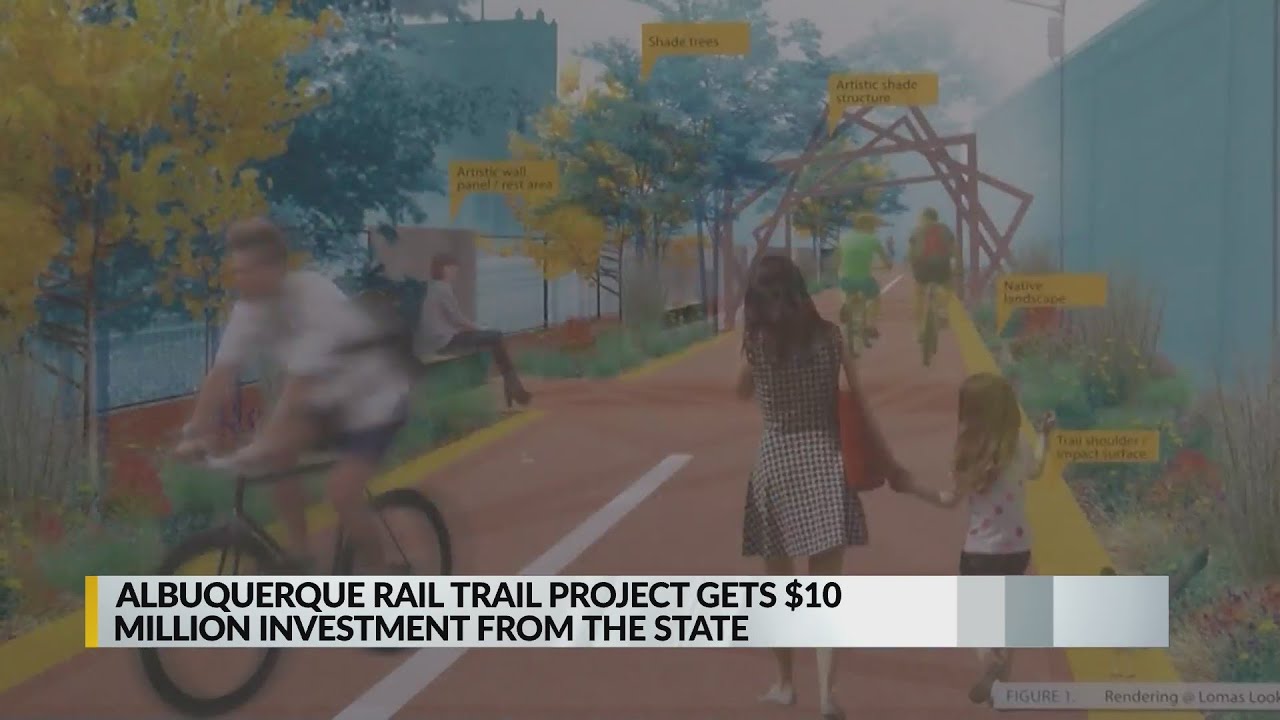 State invests $10M for Albuquerque Rail Trail project - YouTube