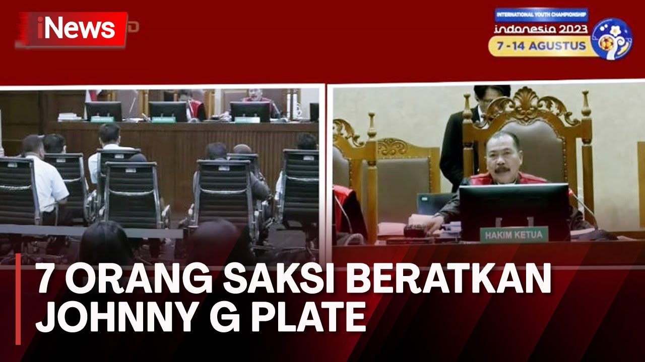 JPU Hadirkan 7 Orang Saksi Beratkan Johnny G Plate - YouTube