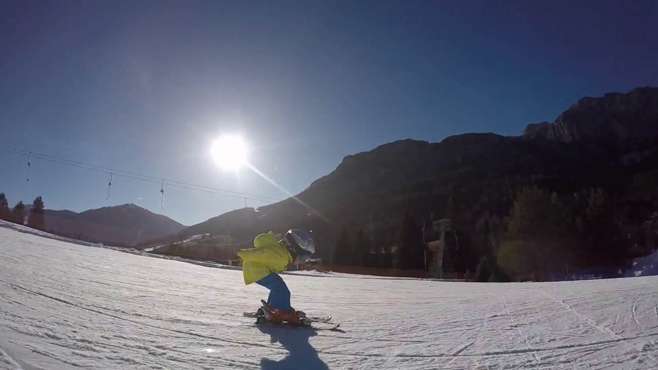 Ski lesson #7 - Learning how to turn comes later! - YouTube