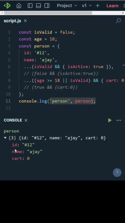 JavaScript Tricks #shorts - YouTube