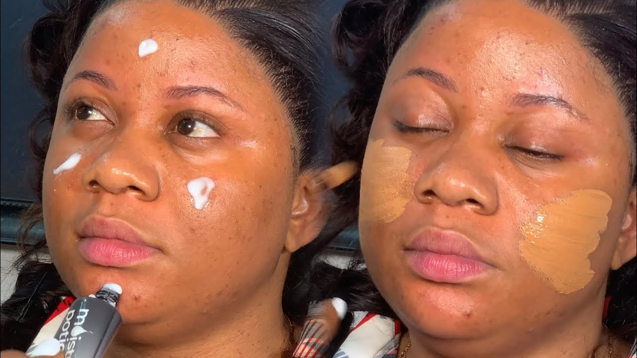 SKIN PREP. , FOUNDATION AND CONTOUR TUTORIAL - YouTube