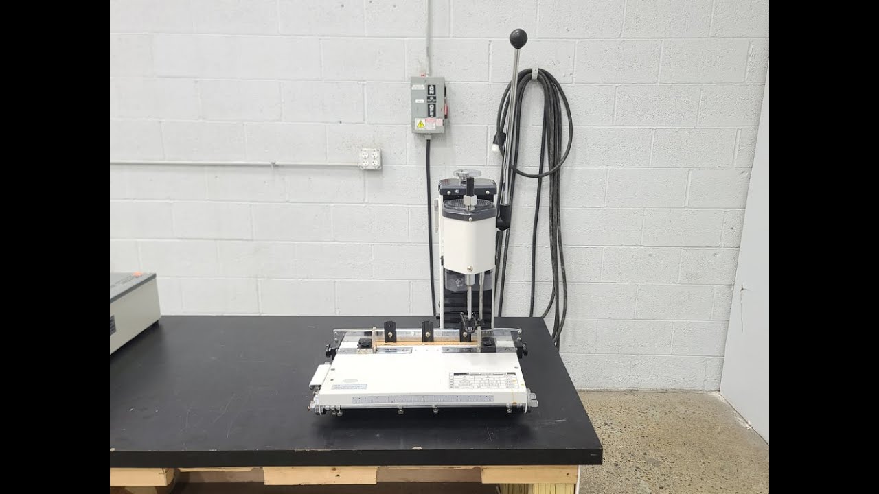SPC Filepecker III 60 Electric Paper Drill - YouTube