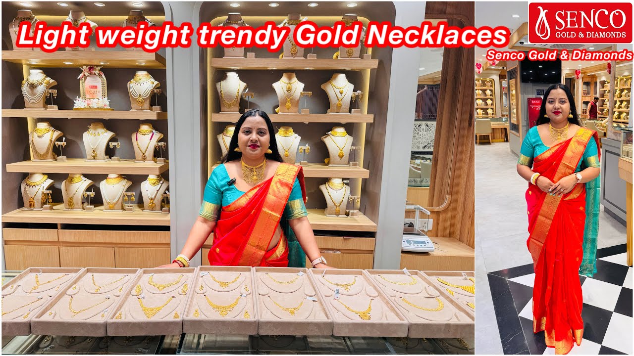 Trendy Light weight😳gold necklace collection from Senco Gold & Diamonds ...
