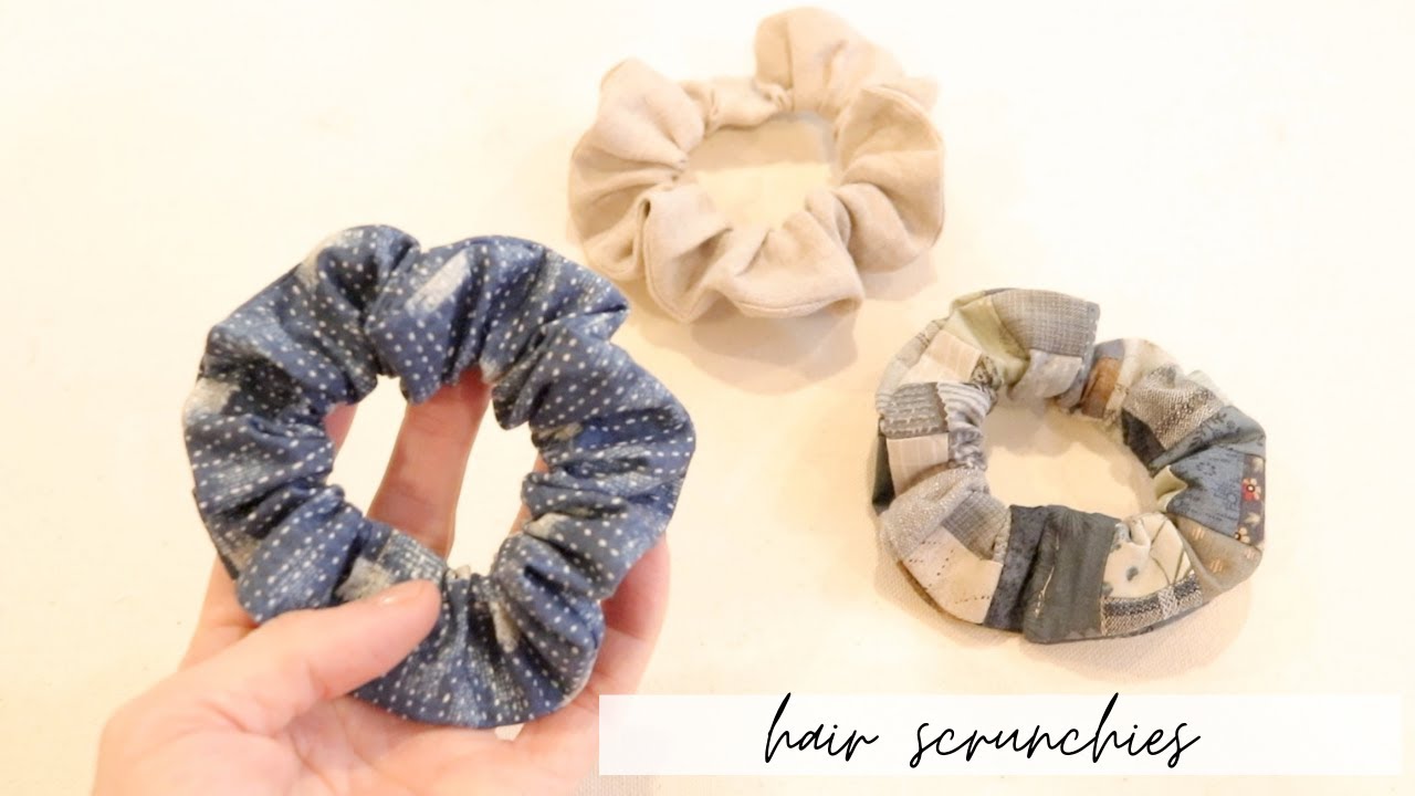 DIY SCRUNCHIES | how to make scrunchies | how to SEW hair SCRUNCHIES ...