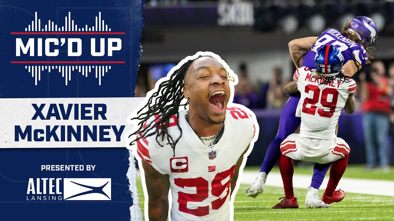 Xavier McKinney MIC'D UP: "We only get one chance!!" | New York Giants ...