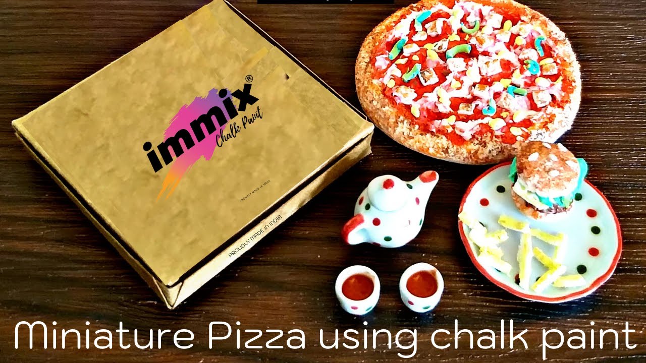 How to make a mini Pizza with box DIY Tutorial - YouTube