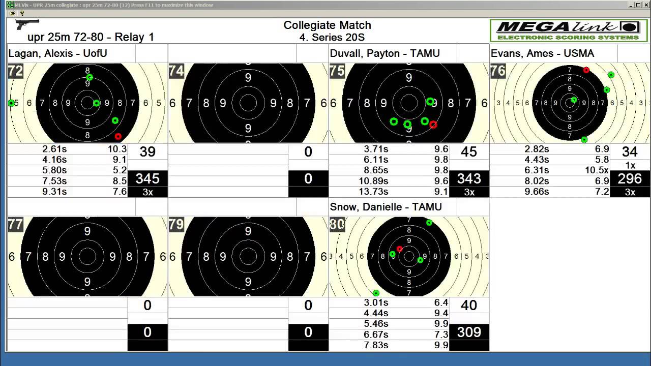 Collegiate Standard Pistol Match - YouTube