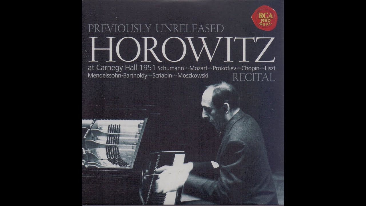 Horowitz CD59a Previously Unreleased Recital at Carnegie Hall 1951 ...