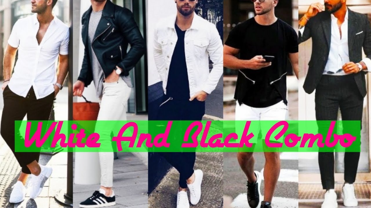 White And Black Outfit Ideas For Men 2021 || White And Black Combo ...