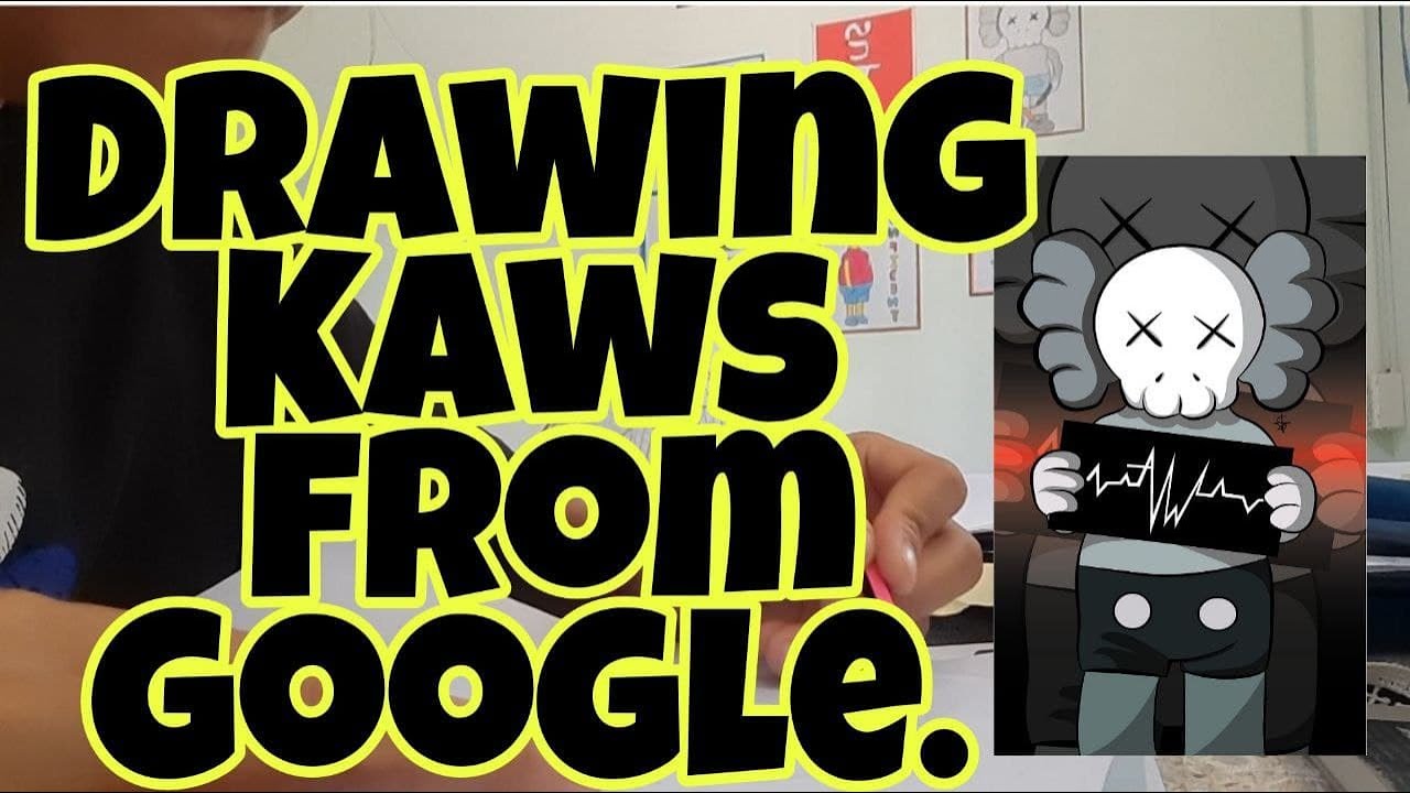 I learn how to drawing KAWS from Google. - YouTube