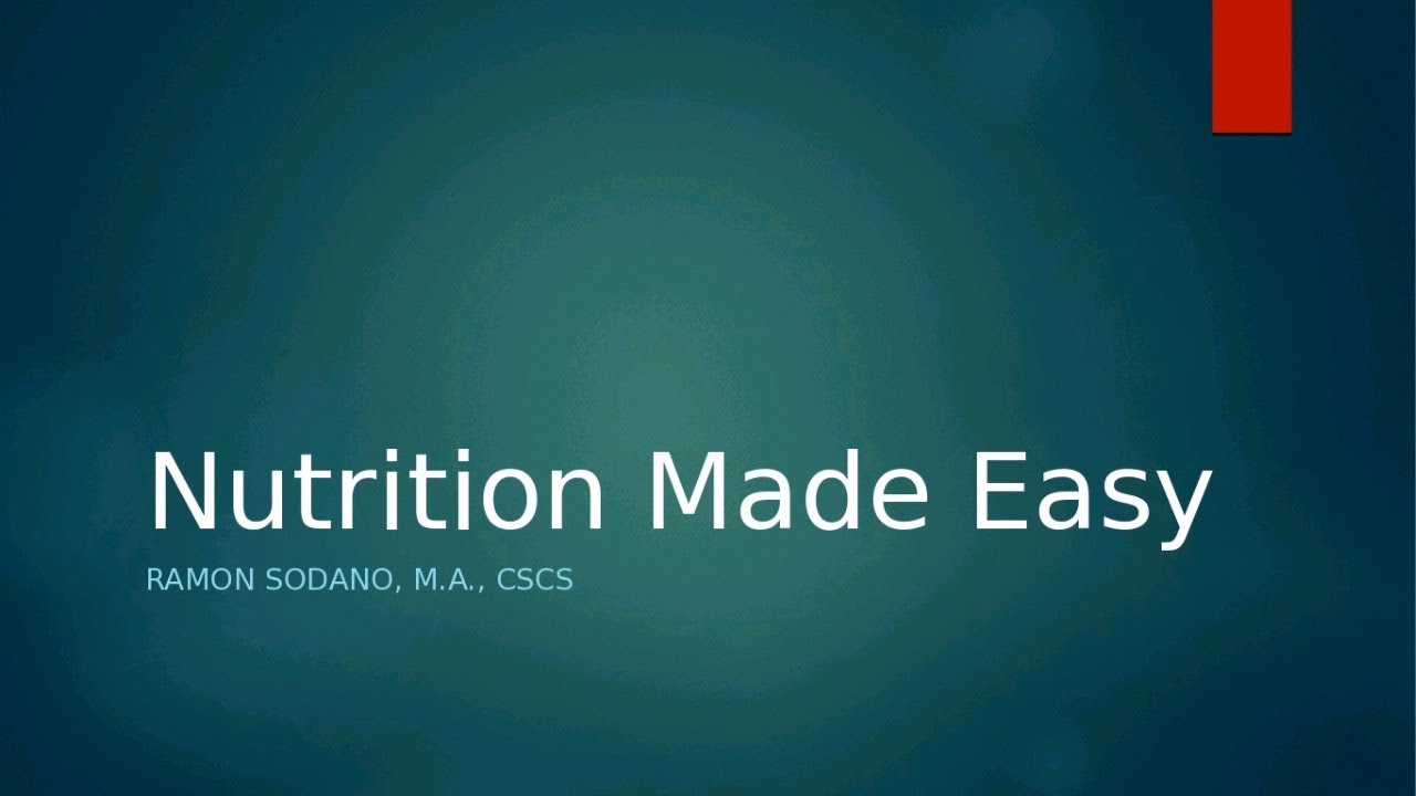 Nutrition Made Easy: 3 Principles to Healthy Eating - YouTube