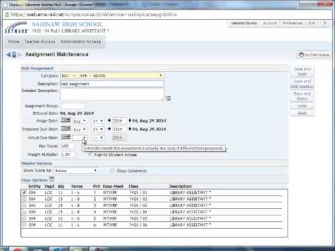 Skyward Gradebook overview - YouTube