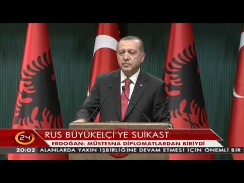 Cumhurbaşkanı Erdoğan: Karlov müstesna diplomatlardan biriydi
