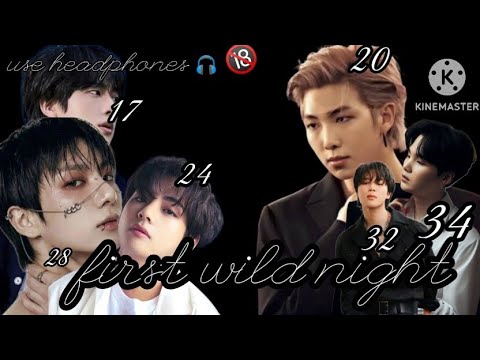 First wild night 🌚🍼 one shot love story romantic use headphone 🎧#bts #ff #taekook #yonmin #namjin