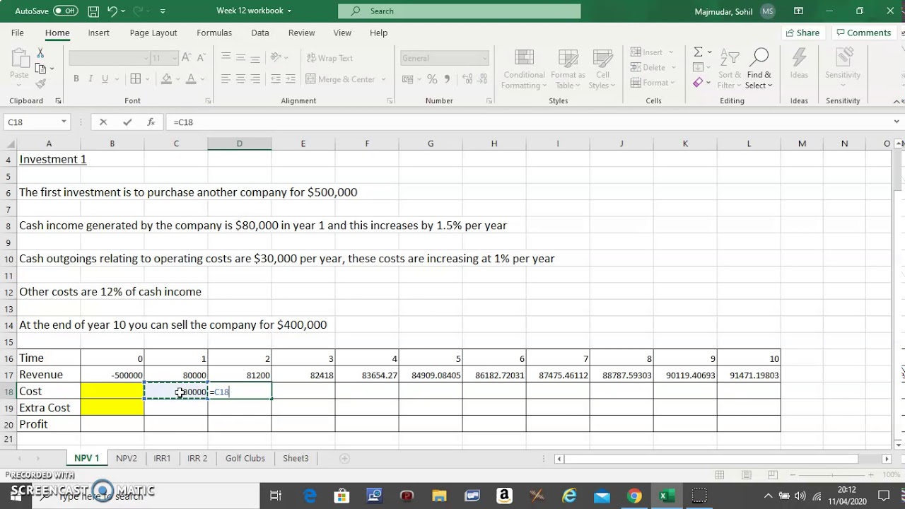 CASH FLOW TABLE IN EXCEL YouTube cash-flow-table-in-excel-youtube